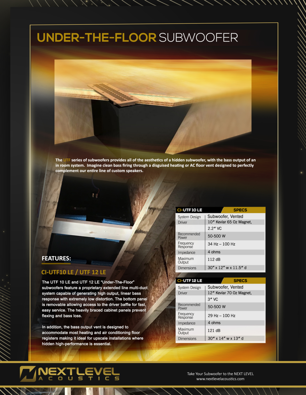 Under-the-Floor Subwoofer